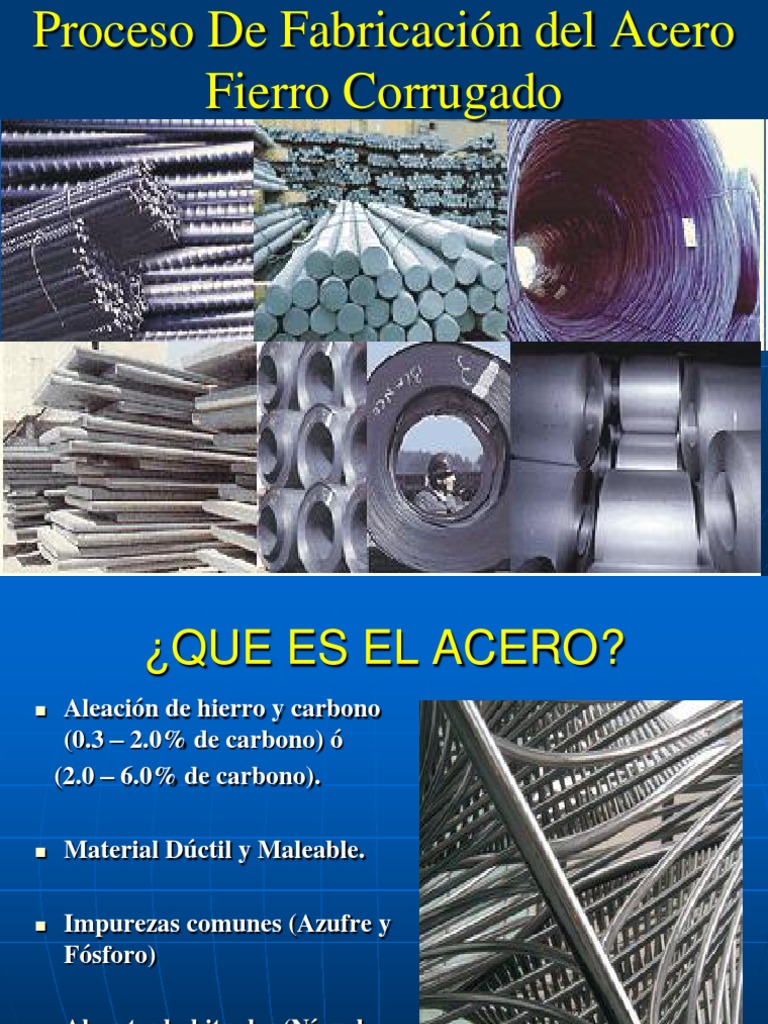 Proceso De Fabricación del Acero | Arrabio | Acero