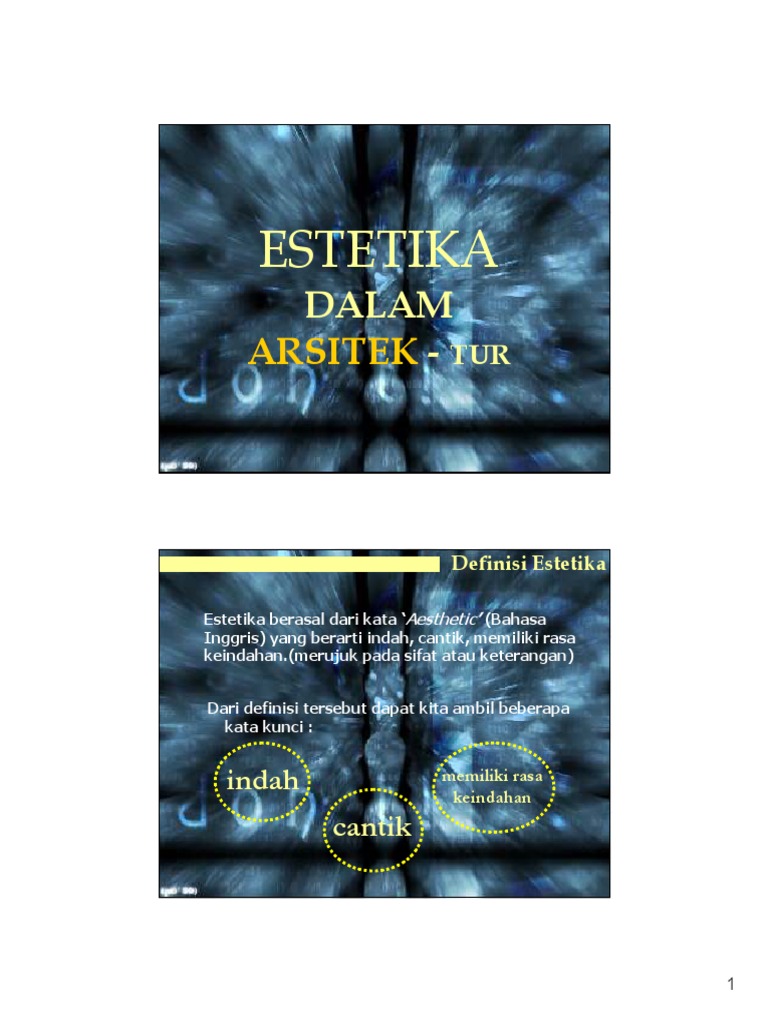 Estetika Dalam Arsitektur | PDF