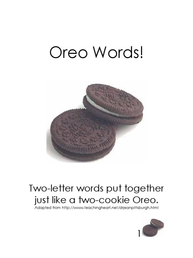 Oreo Words | PDF