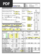 IWCF Surface BOP Kill Sheet | PDF | Casing (Borehole) | Pressure