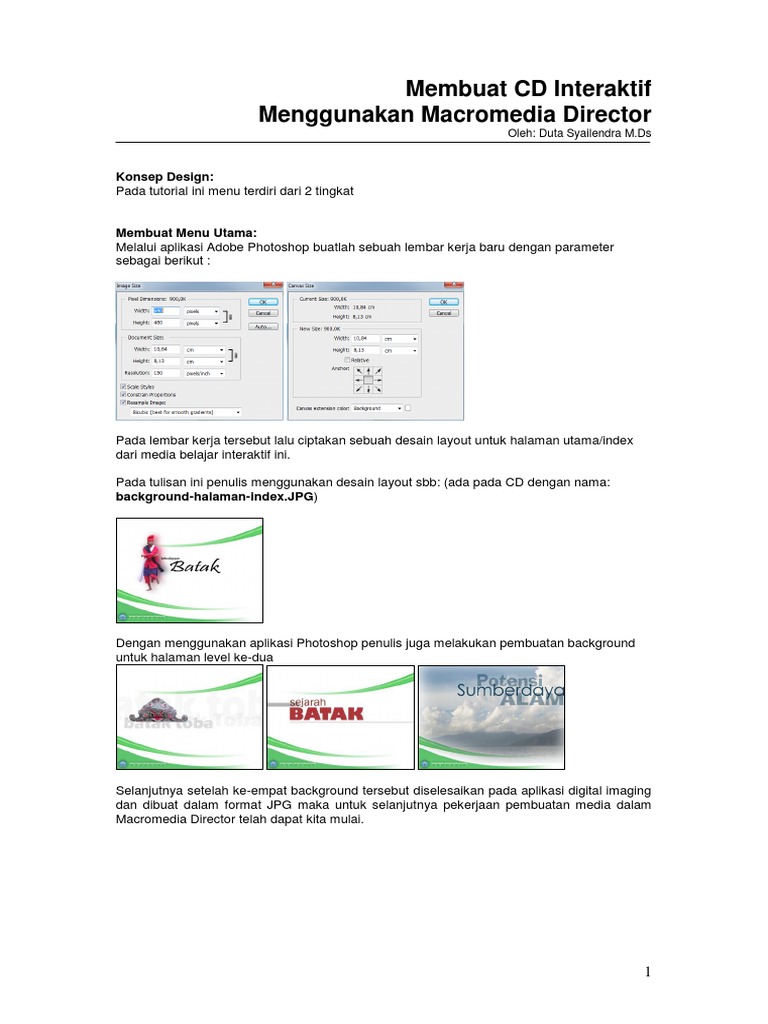 Membuat CD Interaktif Menggunakan Macromedia Director | PDF | Komputer