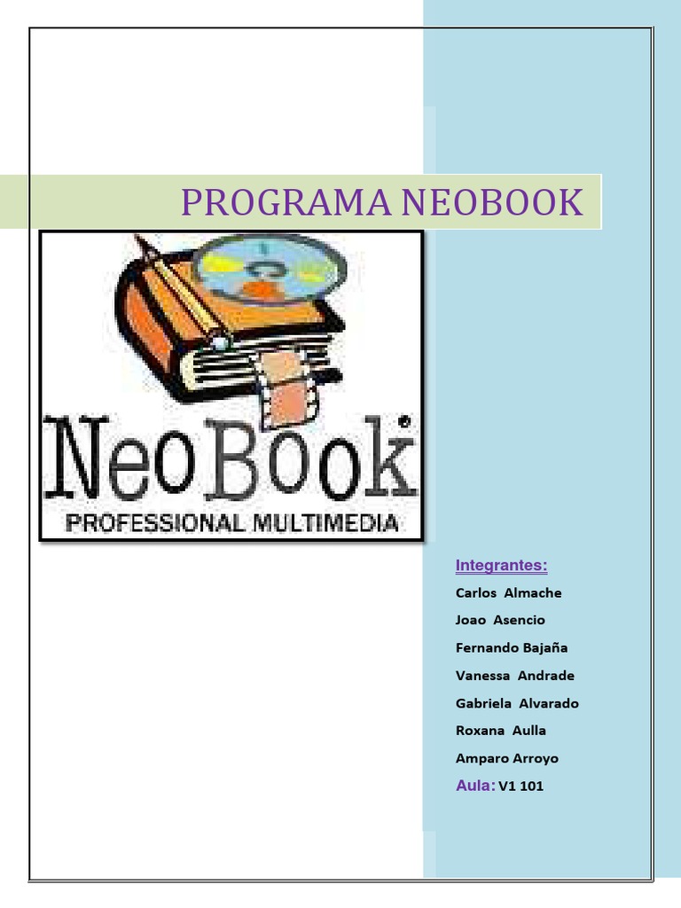 Programa Neobook | Programa de computadora | Point And Click (Apuntar y ...