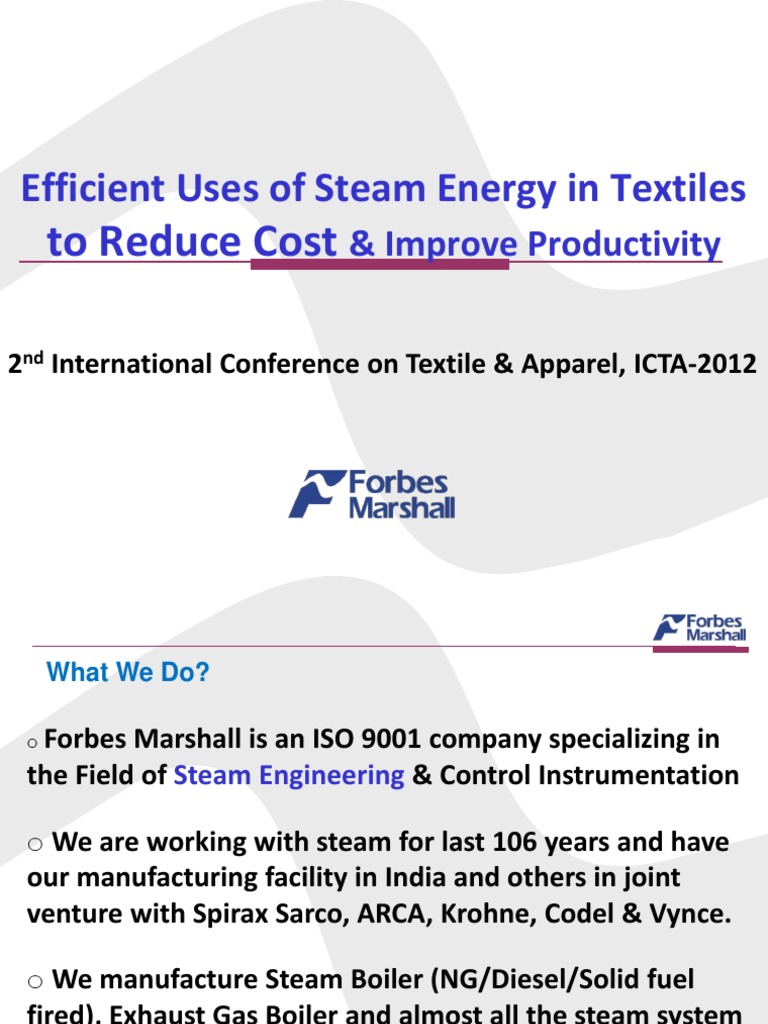 Efficient Uses of Steam Energy | PDF | Boiler | Steam