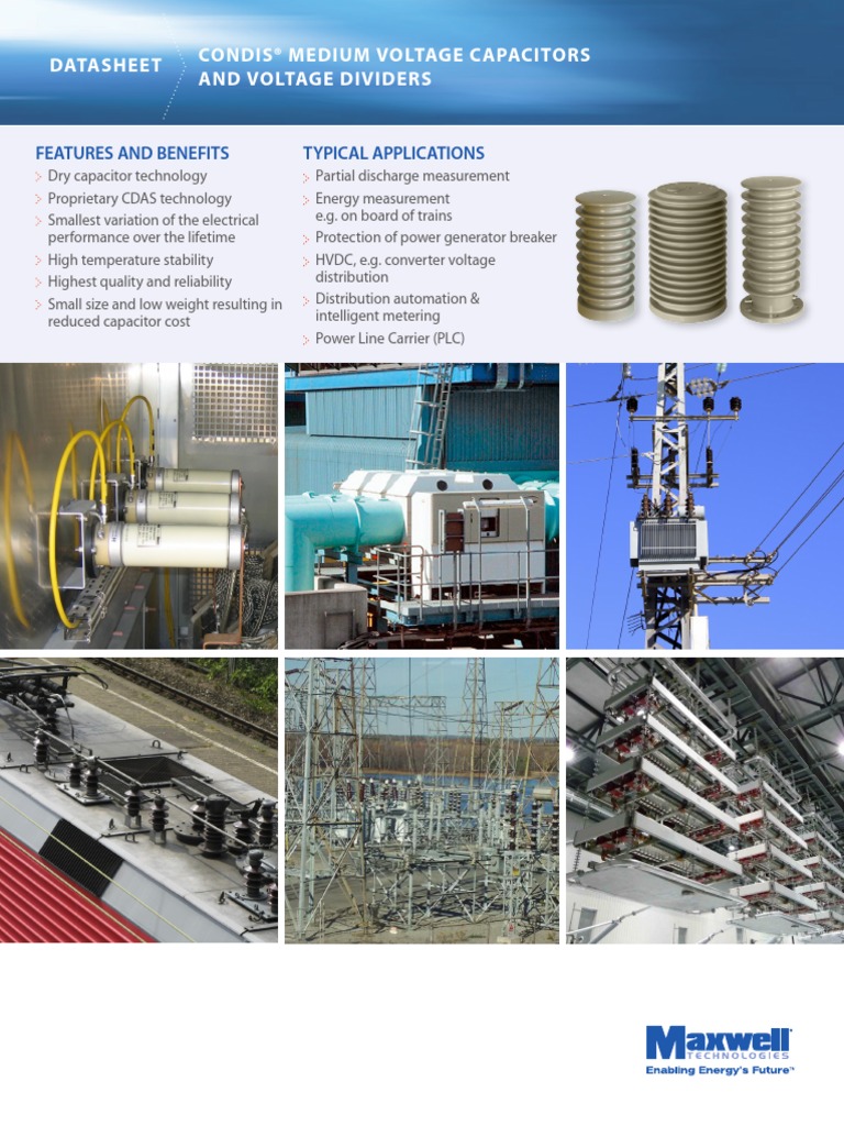 MV Capacitor and Voltage Divider Ds | PDF | Capacitor | Electrical ...