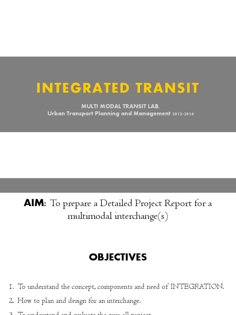 Integrated Transit Lab | PDF | Public Transport | Rail Transport