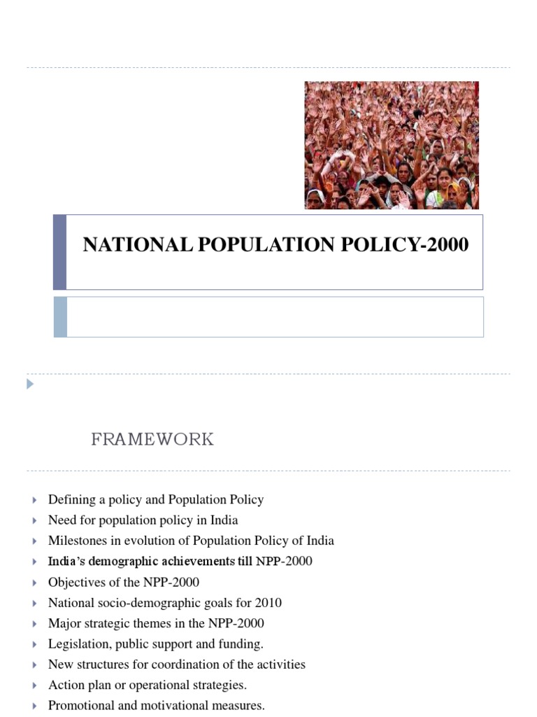 National Population Policy | PDF | Family Planning | Policy