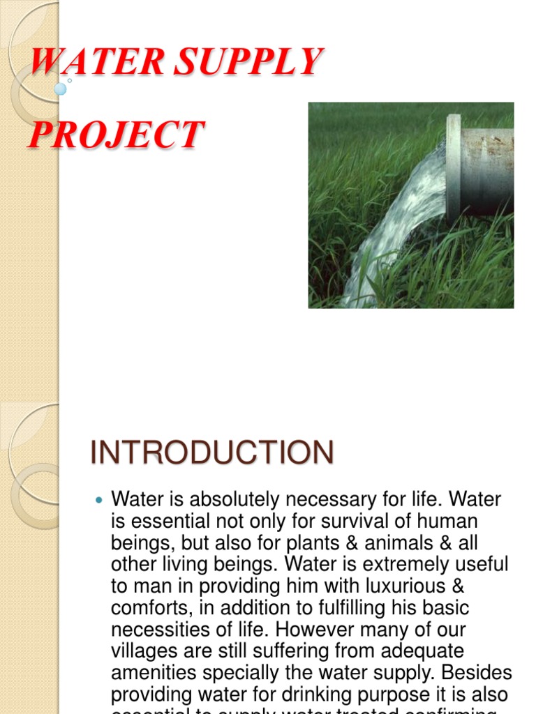 Water Supply | PDF | Filtration | Water Resources