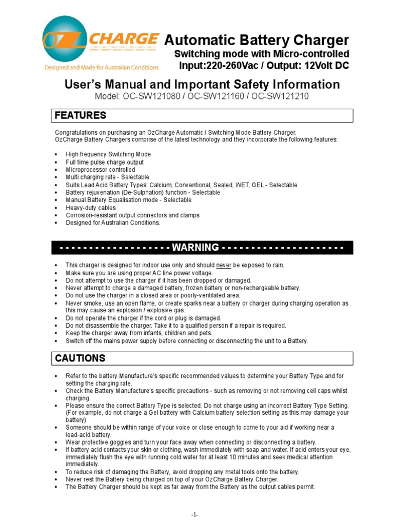 Cargador Bateria Manual | PDF | Battery Charger | Electrical Engineering