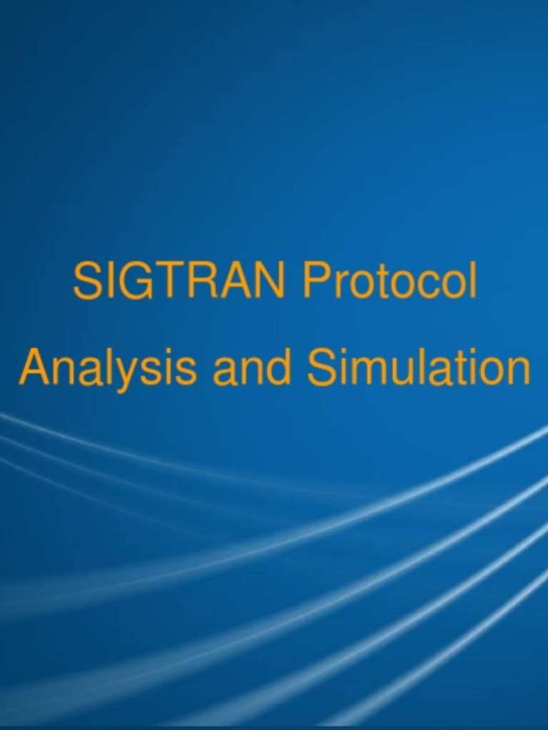 SIGTRAN Analysis and Simulation | Internet Protocol Suite | Transmission Control Protocol