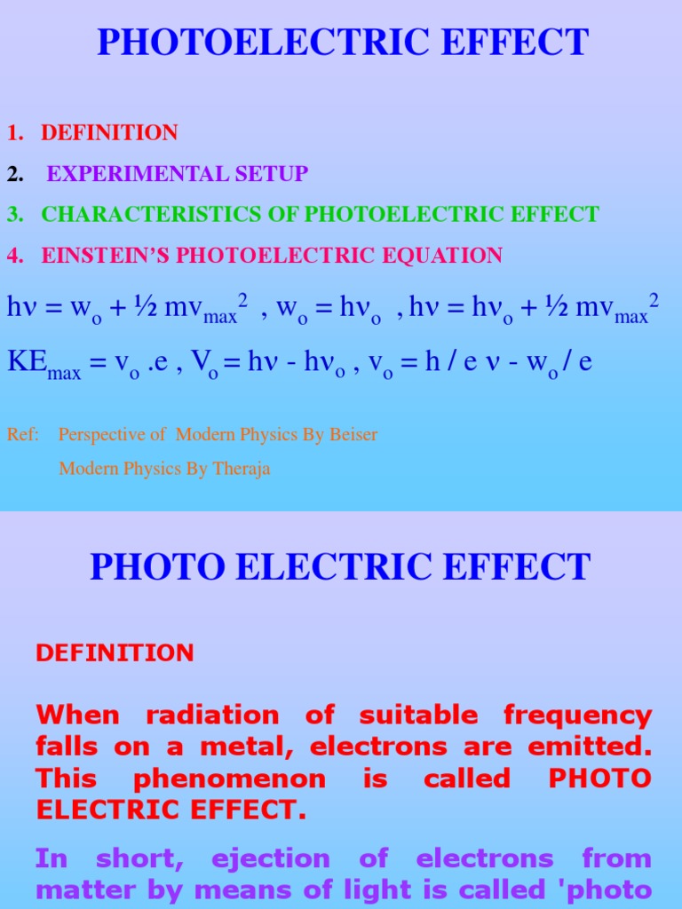 Einstein Photoelectric Effect | Photoelectric Effect | Photon