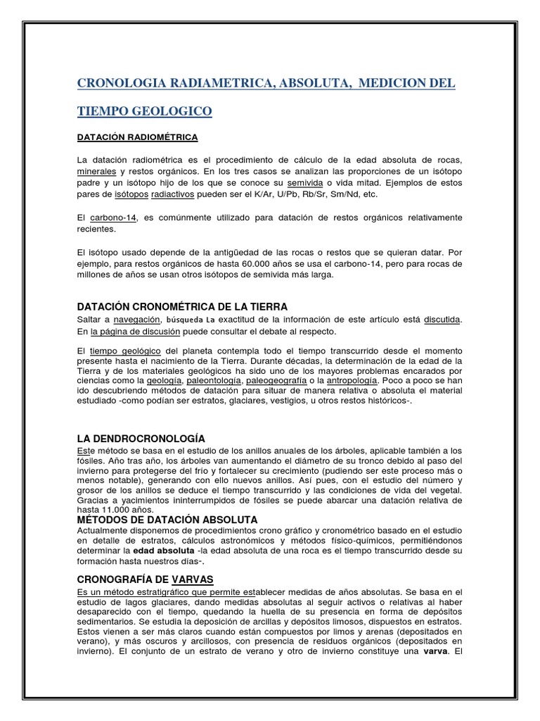 ?Como Se Calcula La Datacion Radiometrica? - biodowspocan590