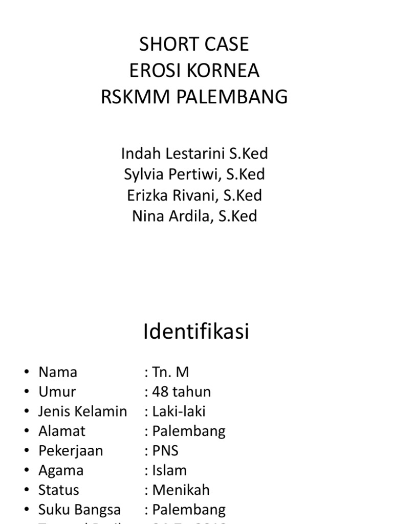 Erosi Kornea. | PDF