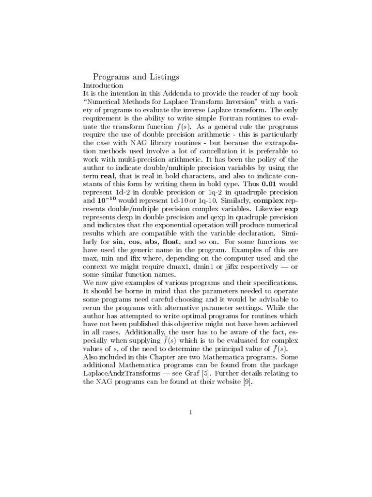 Prog Numerically | PDF | Subroutine | Parameter (Computer Programming)