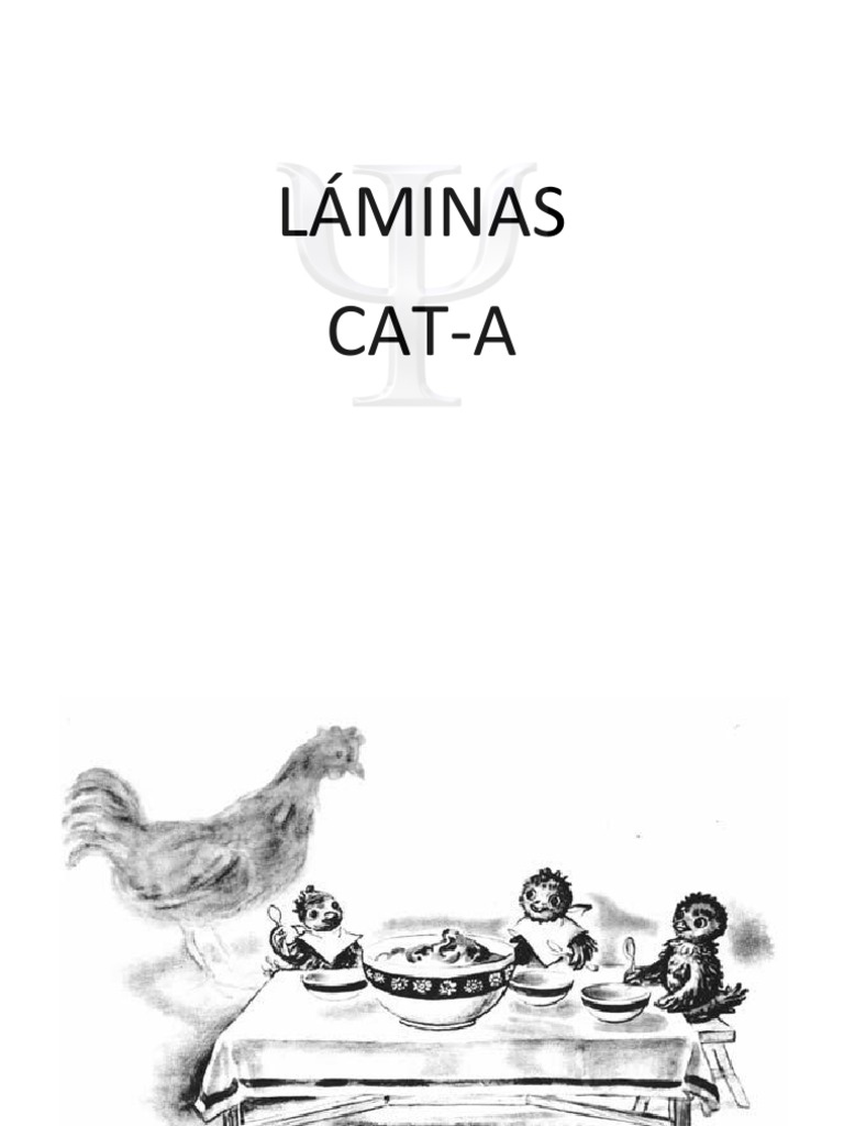Láminas del Test CAT-A y CAT-H | PDF