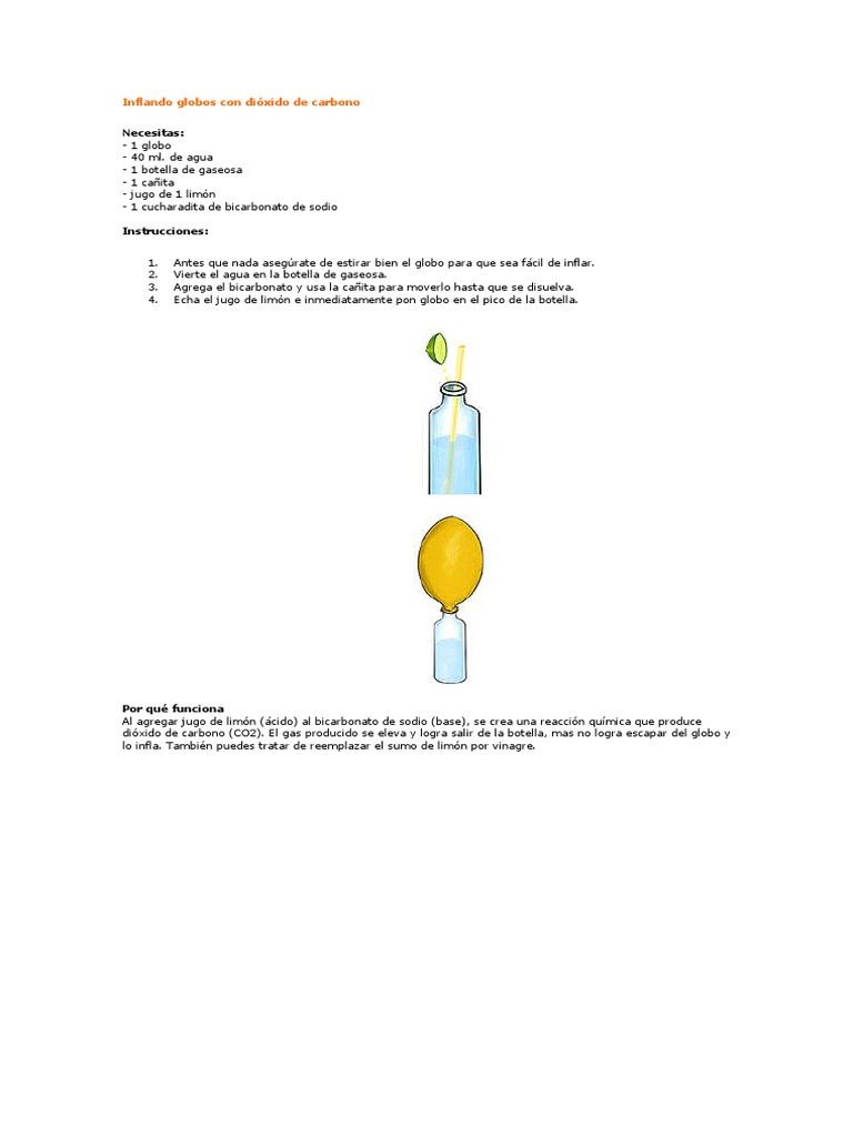 Experimento Con Globo | PDF