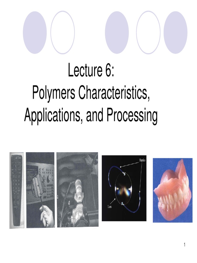 Polymer - Applications | PDF | Deformation (Engineering) | Viscoelasticity