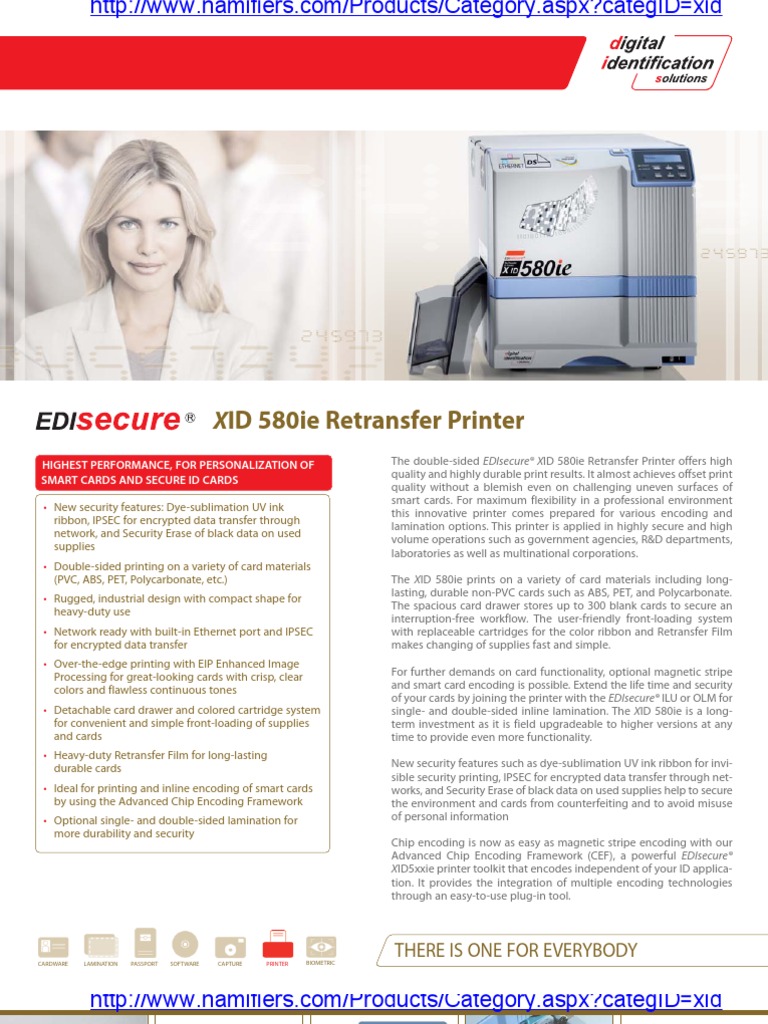 XID 580ie Retransfer Printer | PDF | Printer (Computing) | Computer Engineering