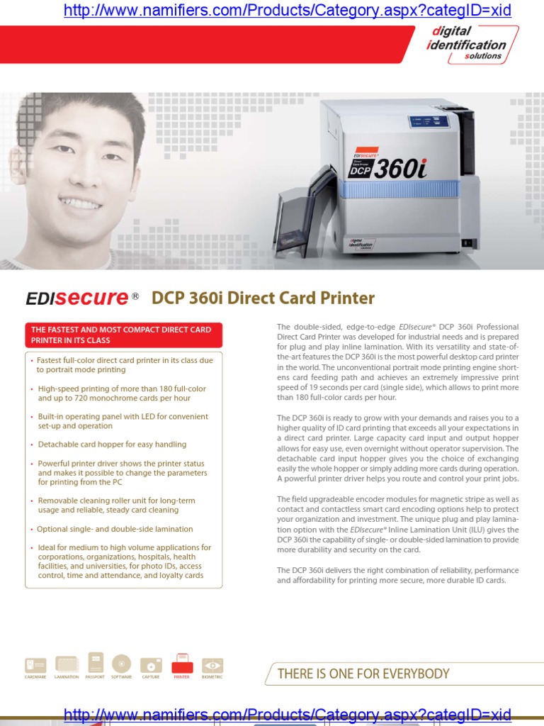 DCP 360i Direct Card Printer | PDF | Printer (Computing) | Computer Hardware