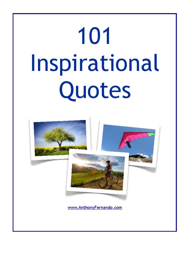 101 Inspirational Quotes | PDF | Napoleon Hill