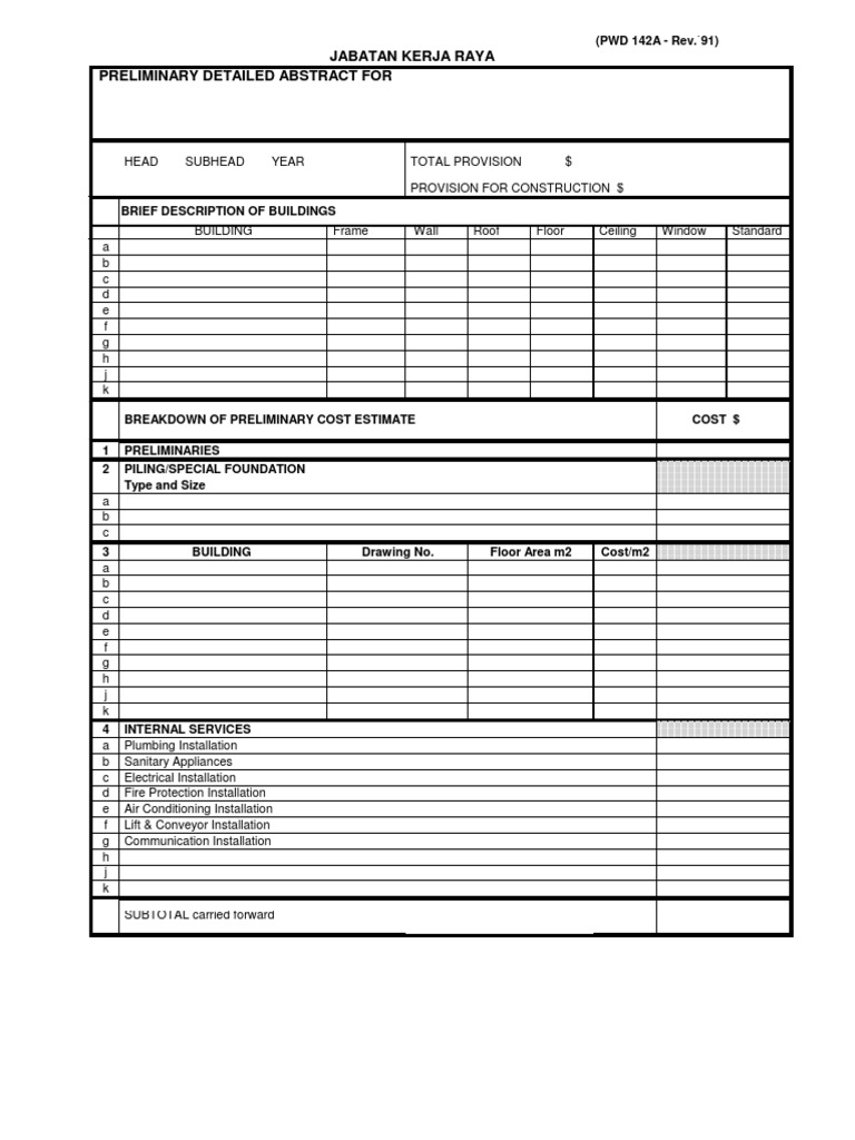 Preliminary Detail Abstrct (PDA) | PDF