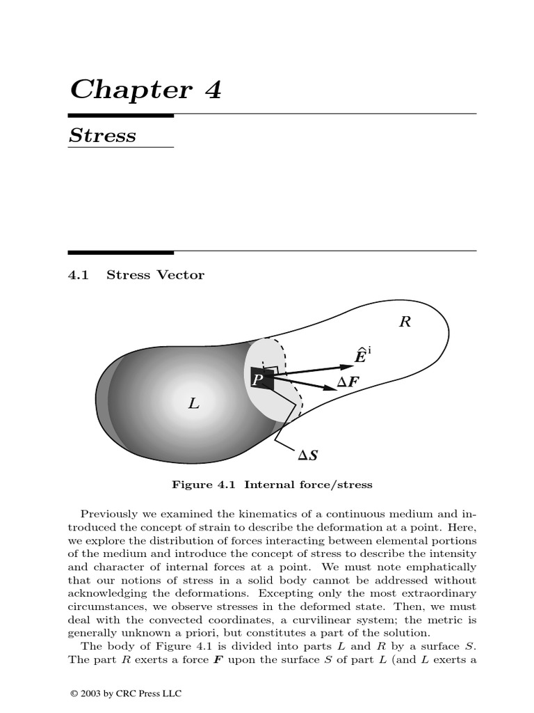 4.1 Stress Vector | PDF | Stress (Mechanics) | Deformation (Mechanics)