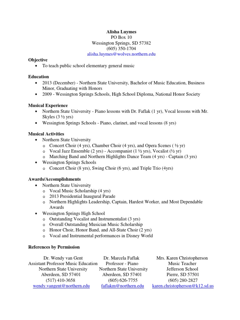 Resume For Class | PDF | Language Arts & Discipline | Art