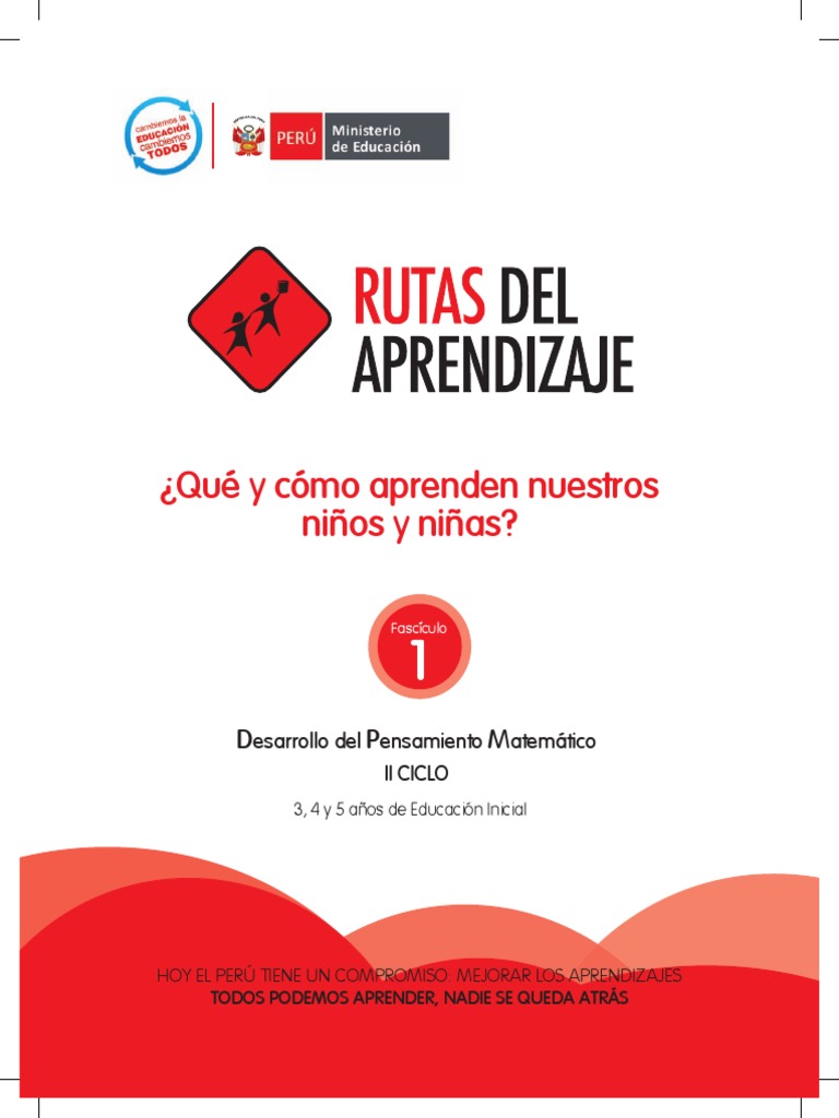 Rutas de Aprendizaje - Nivel Inicial Matematica | PDF | Educación de la ...