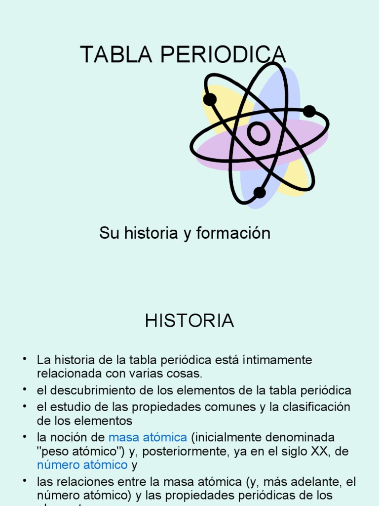 Tabla Periodica Ppt | Tabla periódica | Elementos químicos