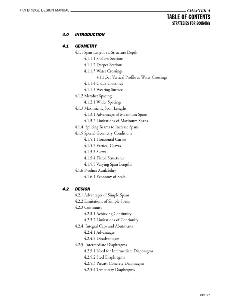 Pci Bridge Design Manual: Strategies For Economy | PDF | Prestressed ...