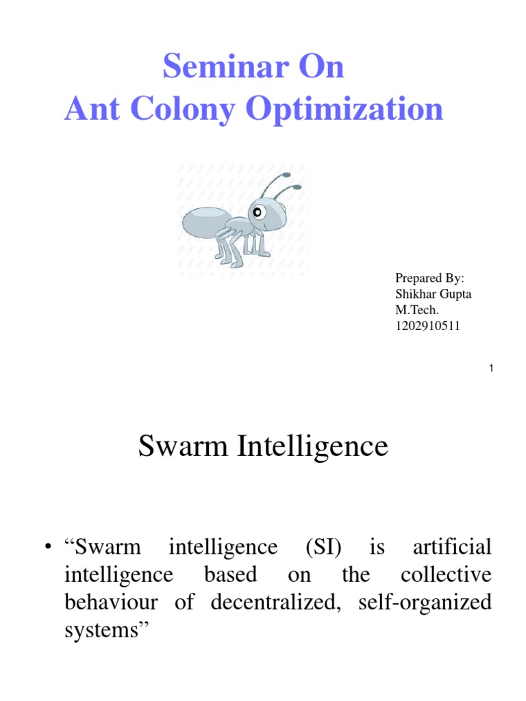 Ant Colony Optimization | PDF | Applied Mathematics | Mathematical And ...