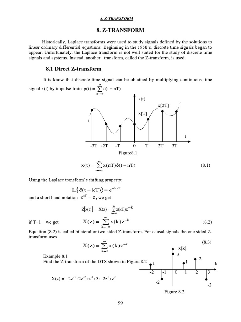Z-Transform: E) KT T (L Z e | PDF | Fraction (Mathematics) | Applied ...
