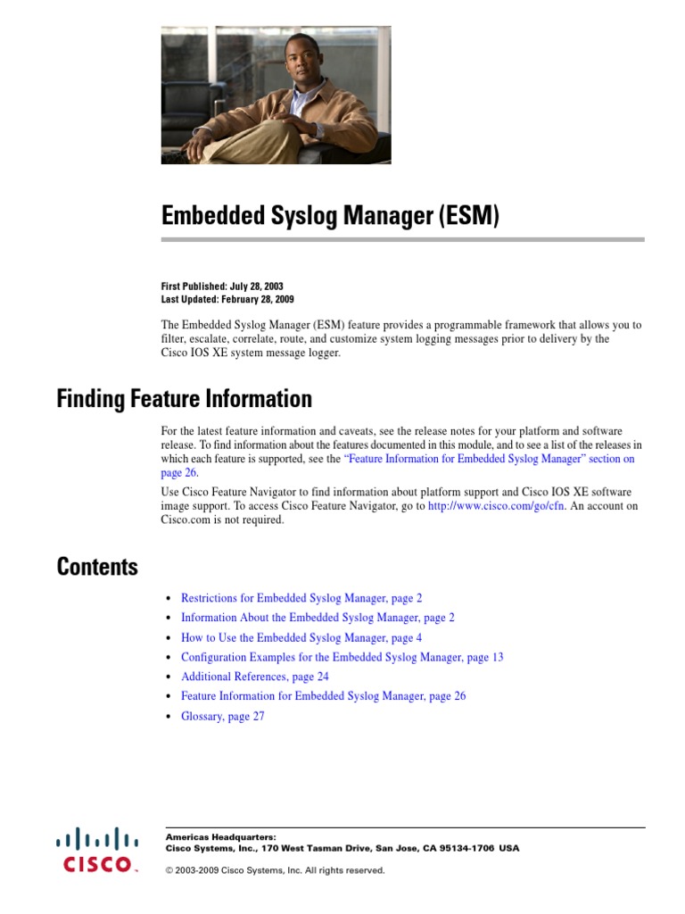 NM Esm Syslog Xe | PDF | Command Line Interface | Parameter (Computer Programming)
