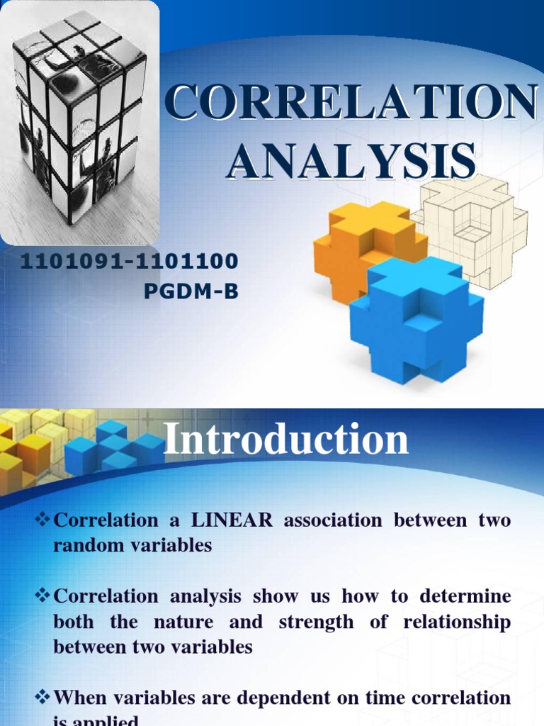 Correlationppt Pdf Correlation And Dependence Coefficient Of