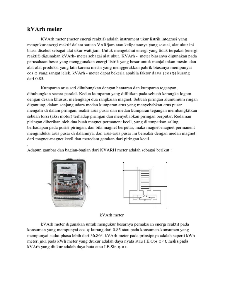 kVArh Meter | PDF