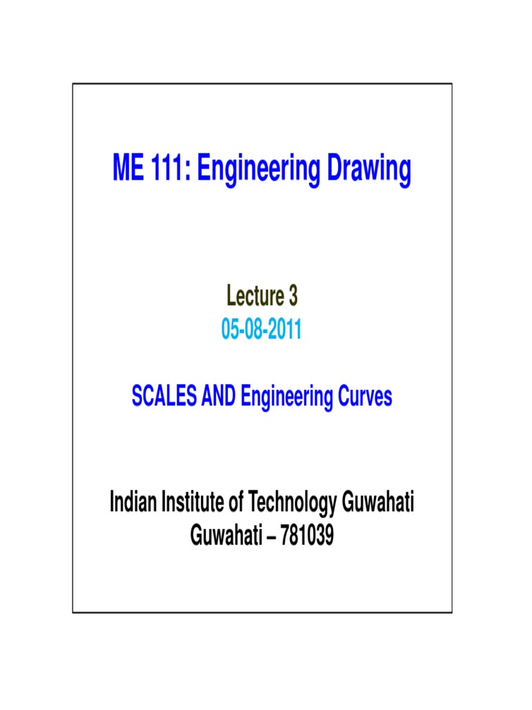 Lecture3 Scales and Engineering Curves | PDF