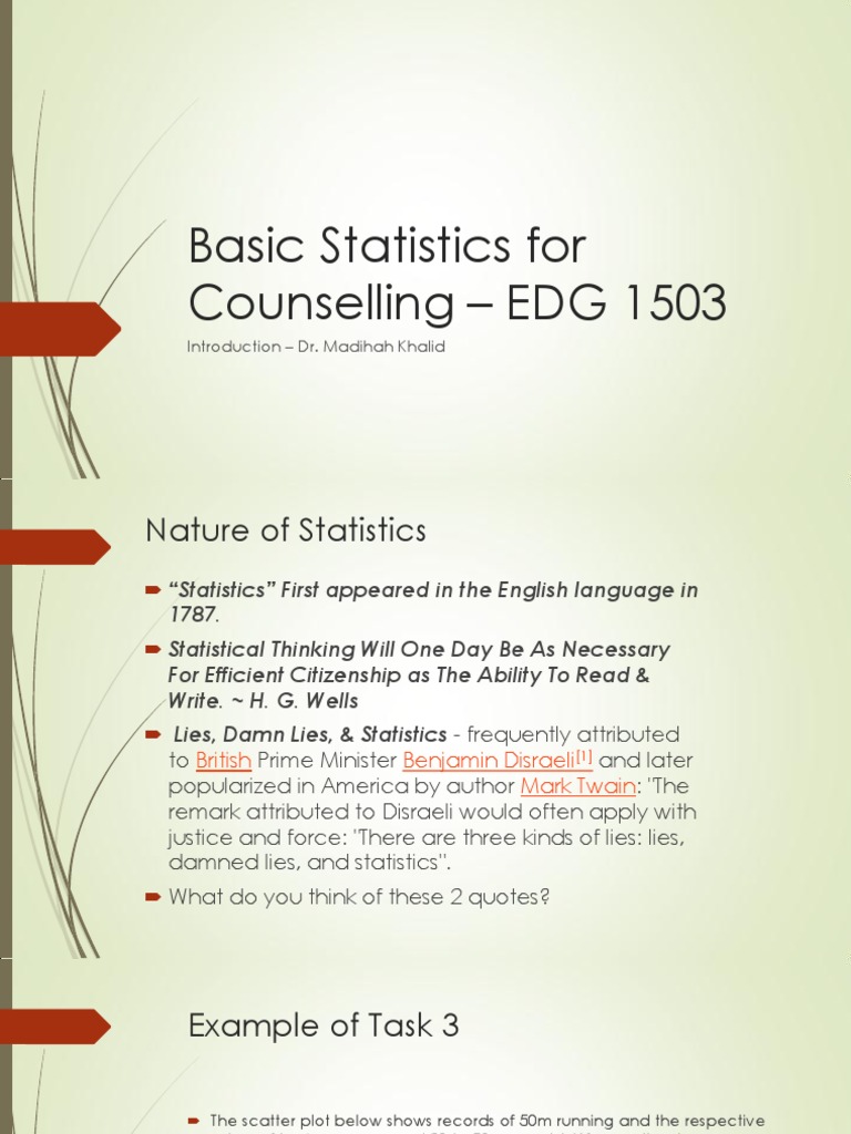 Introduction to Statistics in Counseling | PDF | Level Of Measurement ...