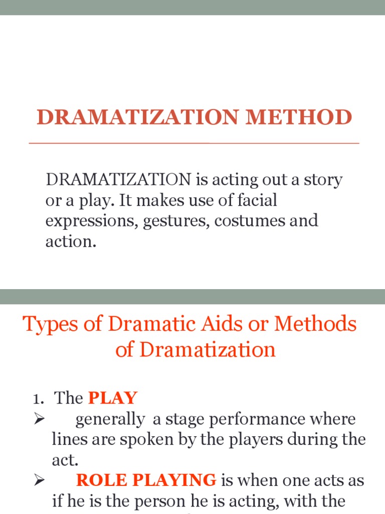 Dramatization | PDF | Test (Assessment) | Psychological Concepts