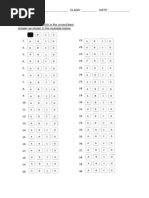 Circle Choice AnswerSheet | PDF