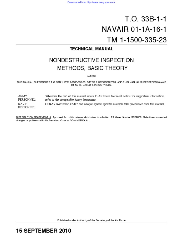 To 33B-1-1 2010 | PDF | Radiography | X Ray