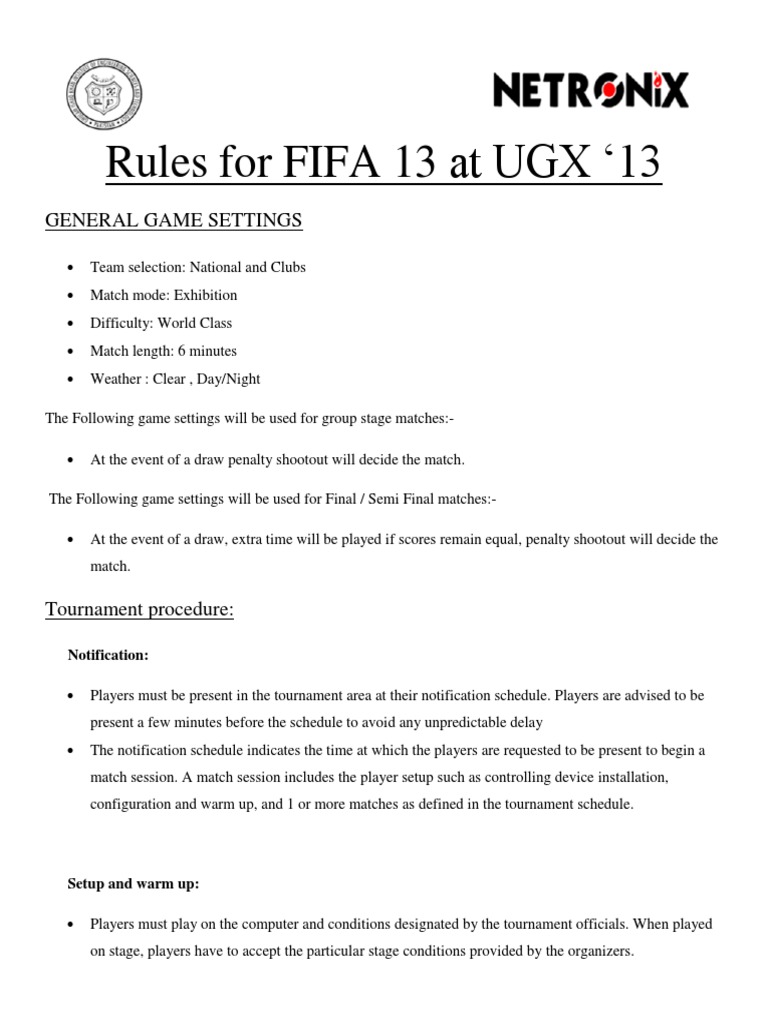 FIFA 13 Rules | PDF | Referee | Sports