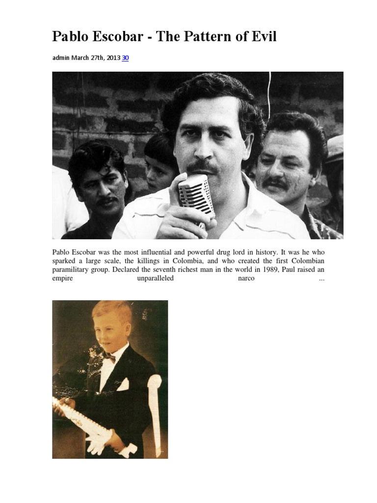 Pablo Escobar | PDF | Crime Thriller | Violence