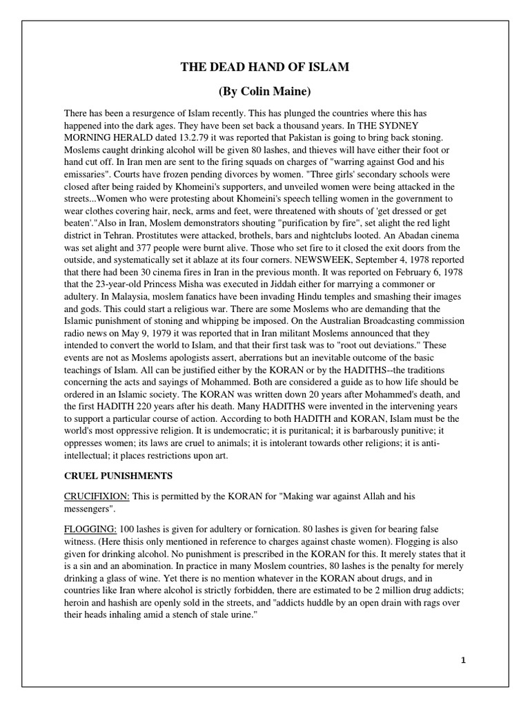 Islam's Deadly Resurgence and Oppression of Women | PDF | Muhammad ...