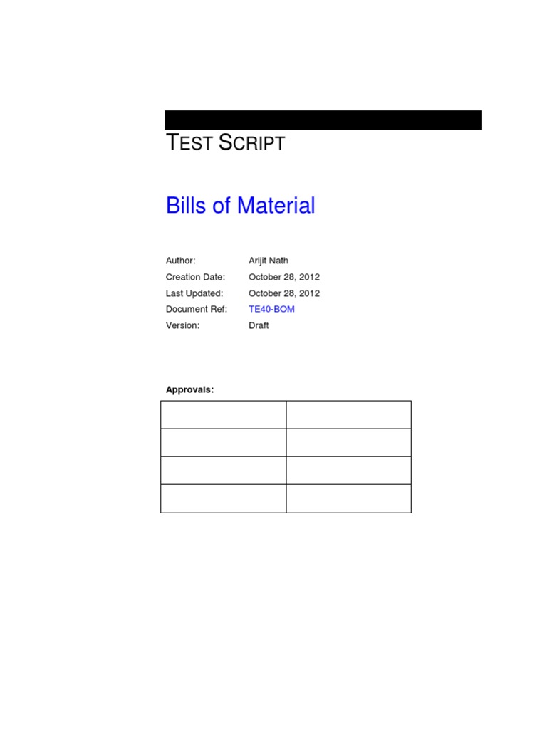 Te040 Bom | PDF | Specification (Technical Standard) | Information Technology Management