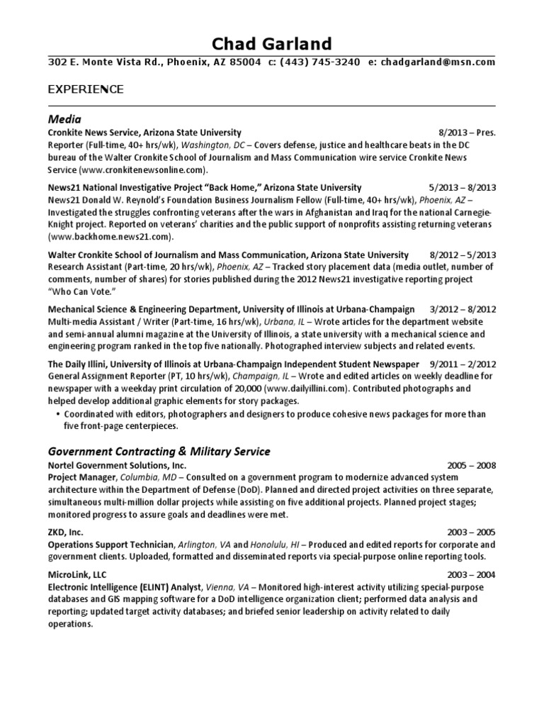Chadg Resume | PDF | University Of Illinois At Urbana–Champaign ...