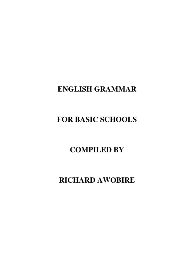English Grammar | PDF | Verb | Pronoun