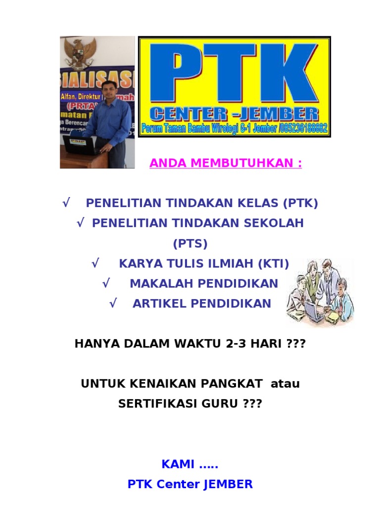 Contoh Penelitian Tindakan Kelas (PTK) | PDF