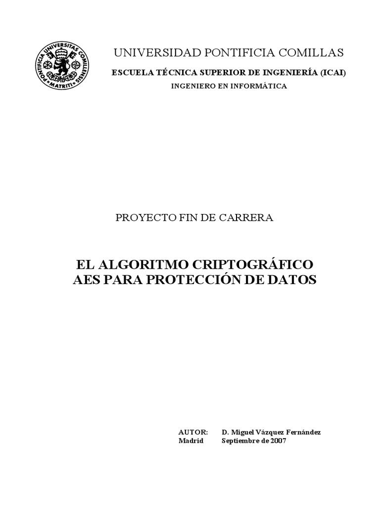 Algoritmo AES | PDF