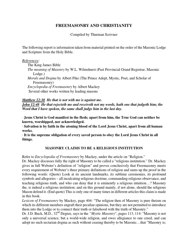 Freemasons &Christianity | Freemasonry | Oath Of Office