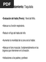 Tratamiento Taquilalia | Respiración | Sicología y ciencia cognitiva