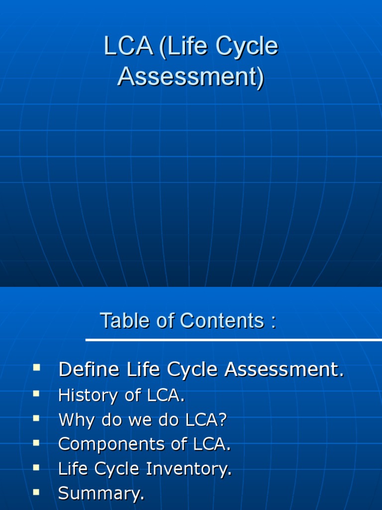 Life Cycle Assessment | PDF | Life Cycle Assessment | Environmental Issues